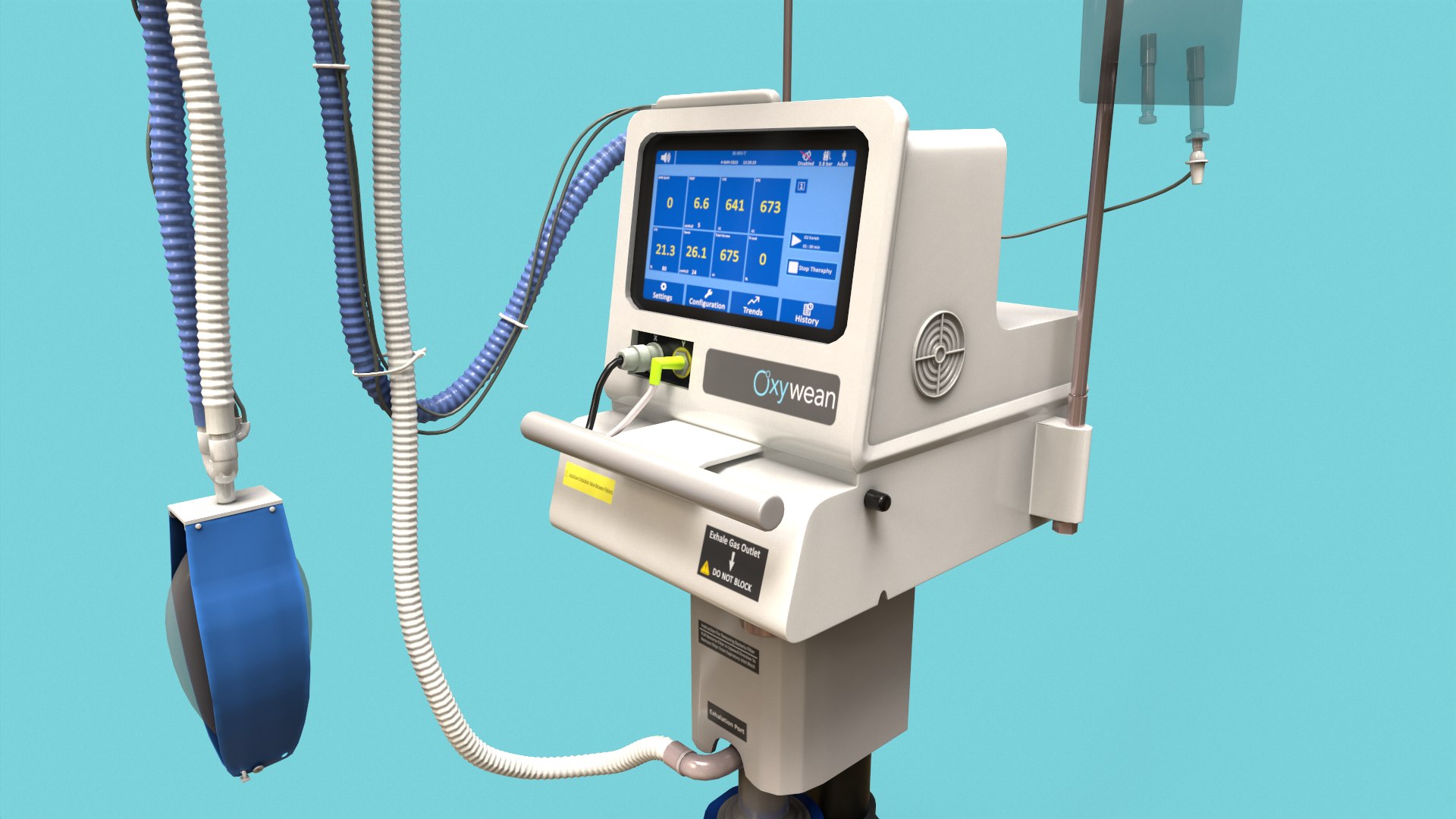 3D Model Medical Ventilator LowPoly 3D Model - TurboSquid 2080464