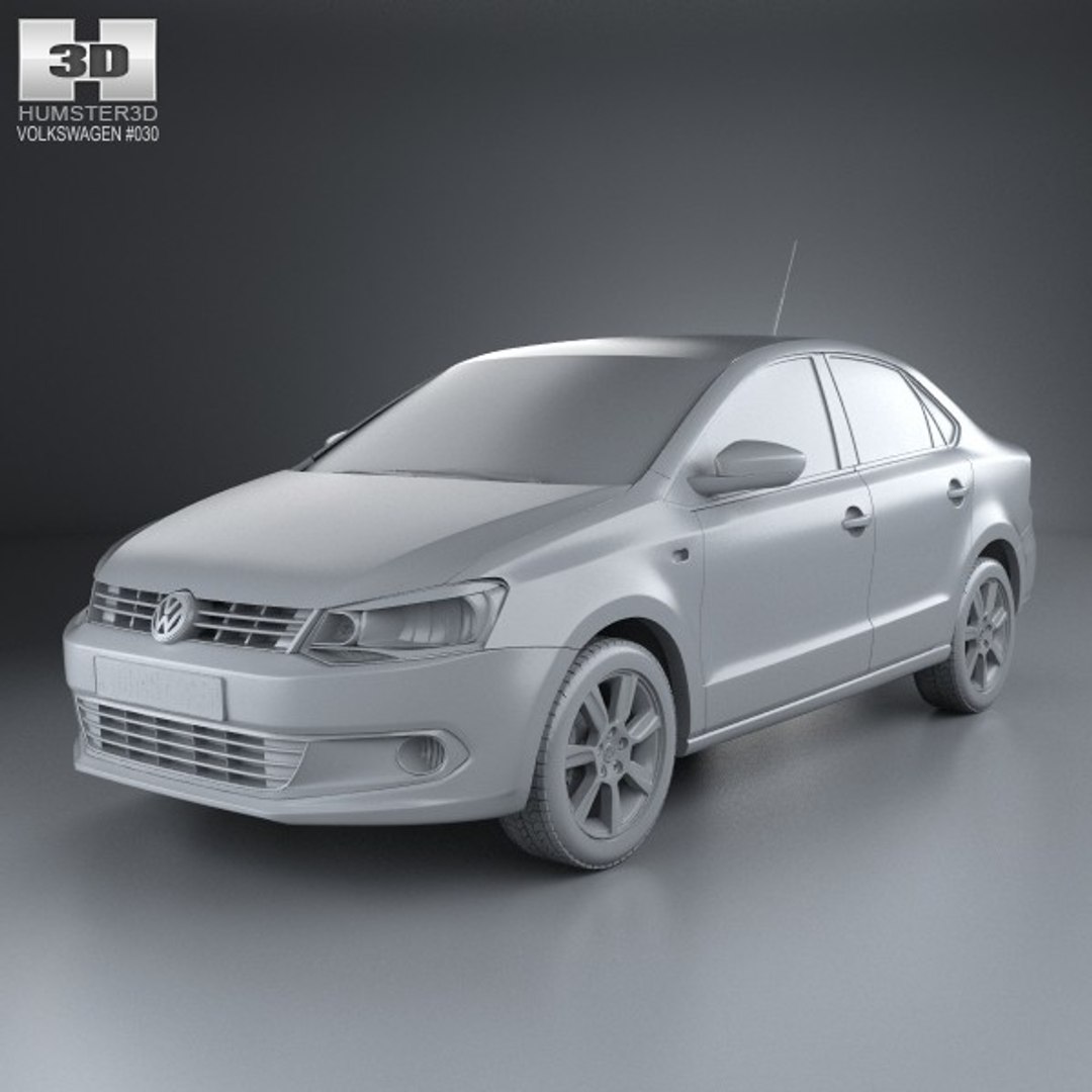 Volkswagen Polo Sedan 3d Model