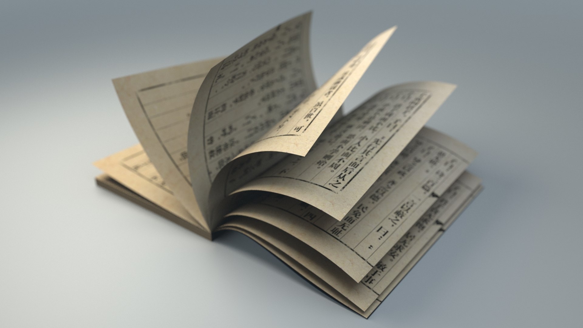 The Universal Model Of The Perfect Bound Book Thread-bound Books 3D ...