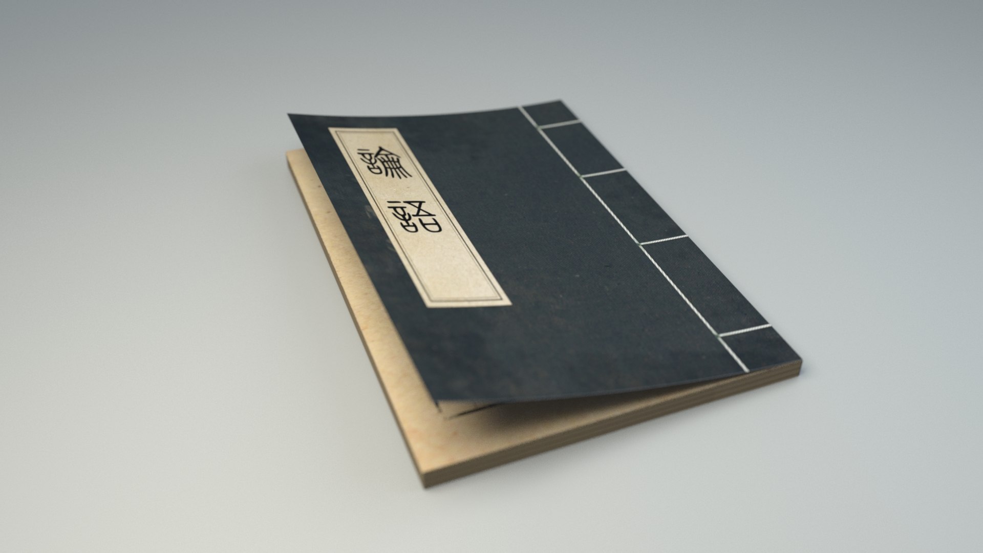 The Universal Model Of The Perfect Bound Book Thread-bound Books 3D ...