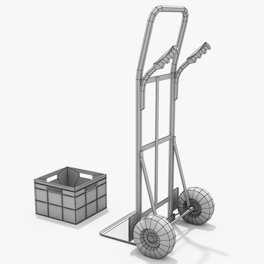 3D Hand Trolley Model - TurboSquid 1312143