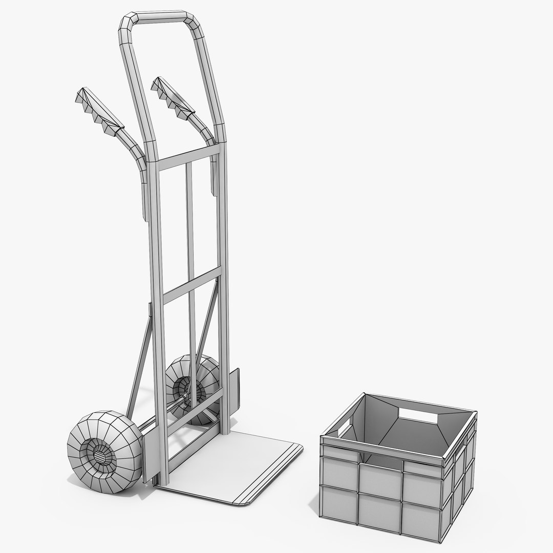 3D Hand Trolley Model - TurboSquid 1312143