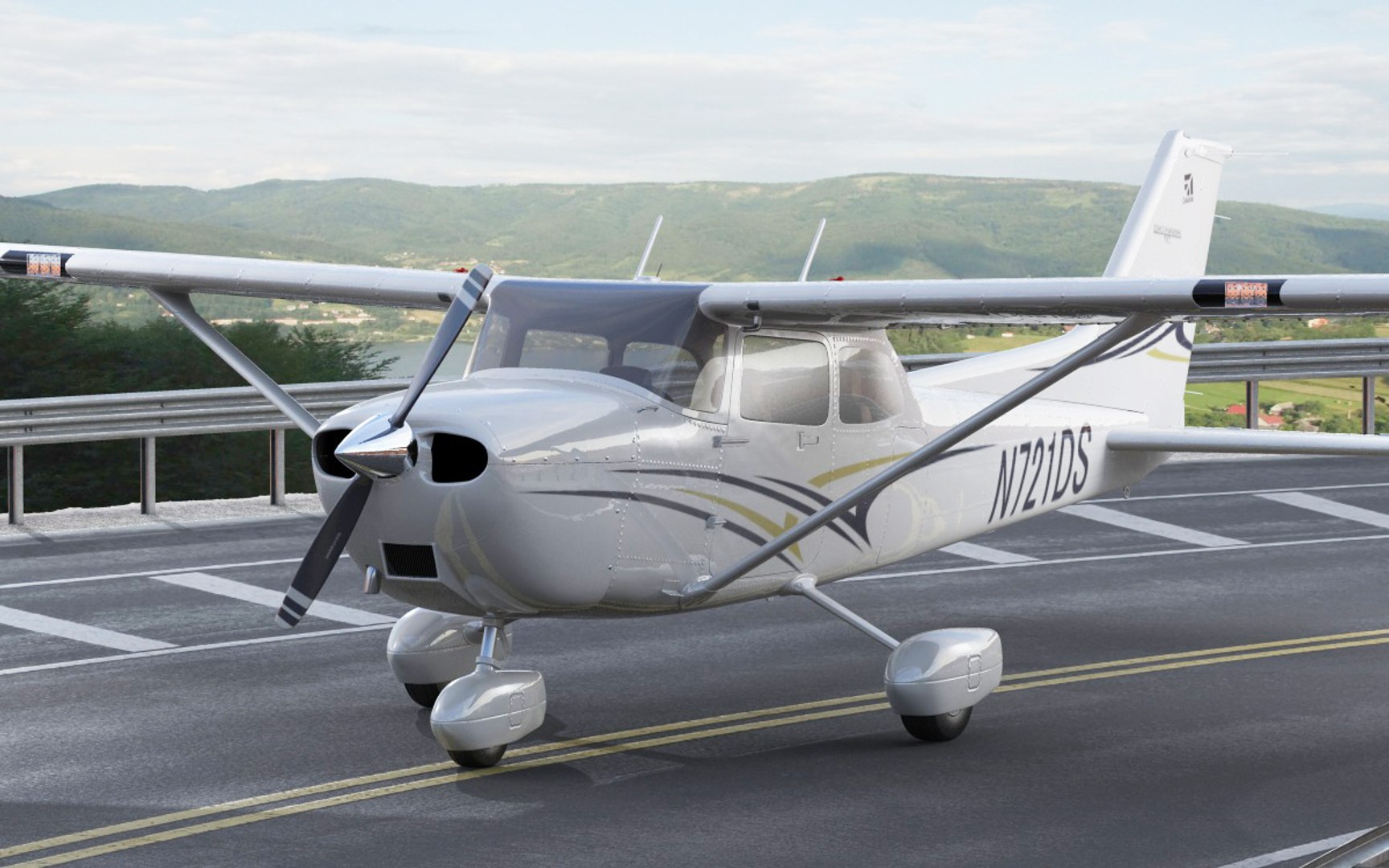 Cessna 172 Skyhawk 3d Model