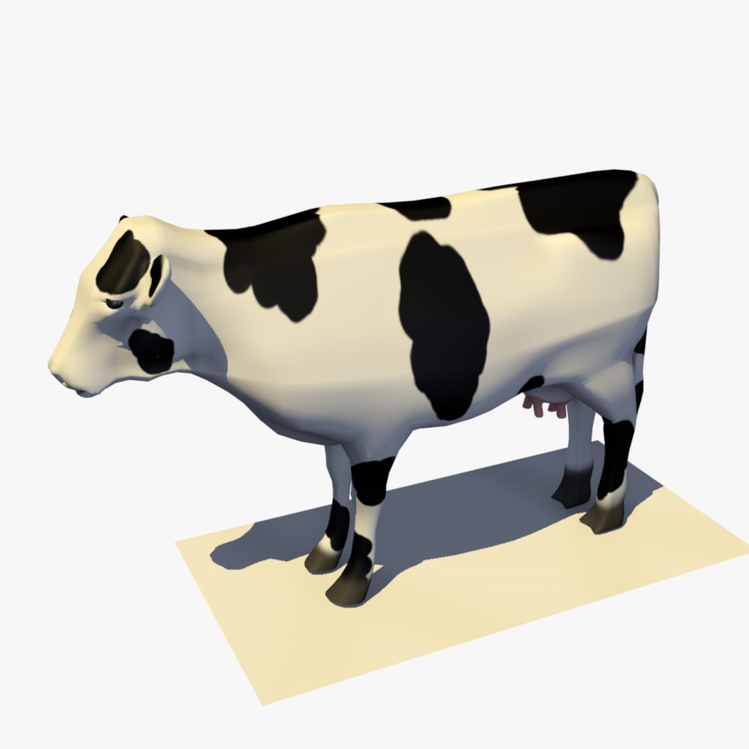 3D Realistic Cow Rigged Model - TurboSquid 1152462
