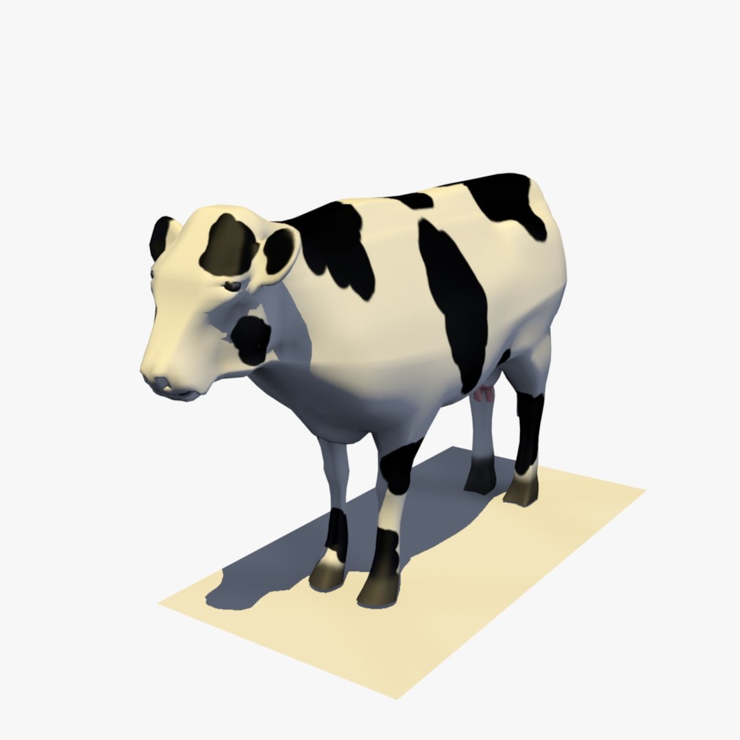 3D Realistic Cow Rigged Model - TurboSquid 1152462