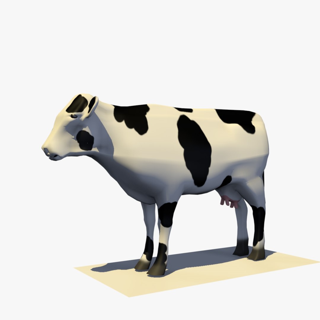 3D Realistic Cow Rigged Model - TurboSquid 1152462