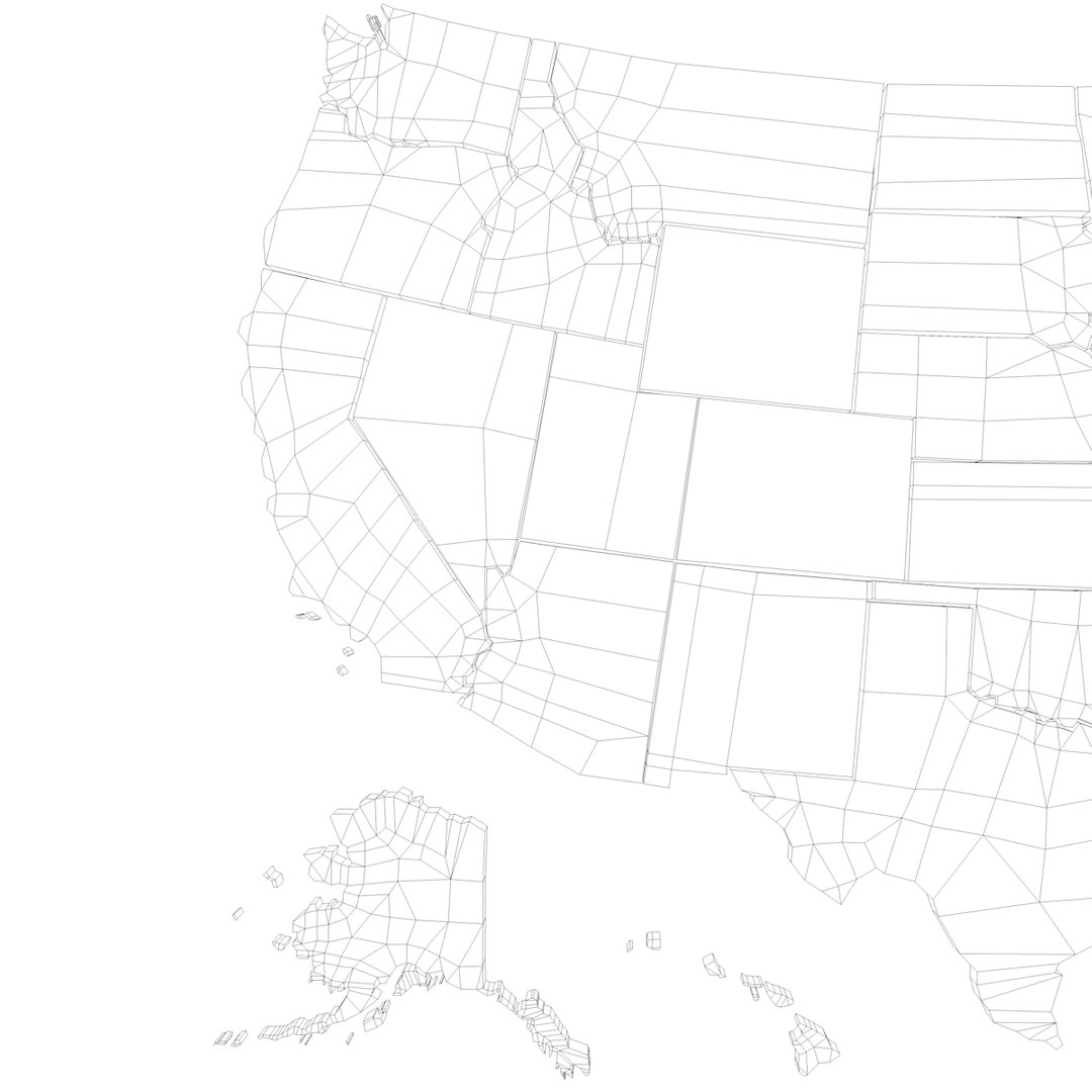 Maps Usa Election 3D Model - TurboSquid 1414721