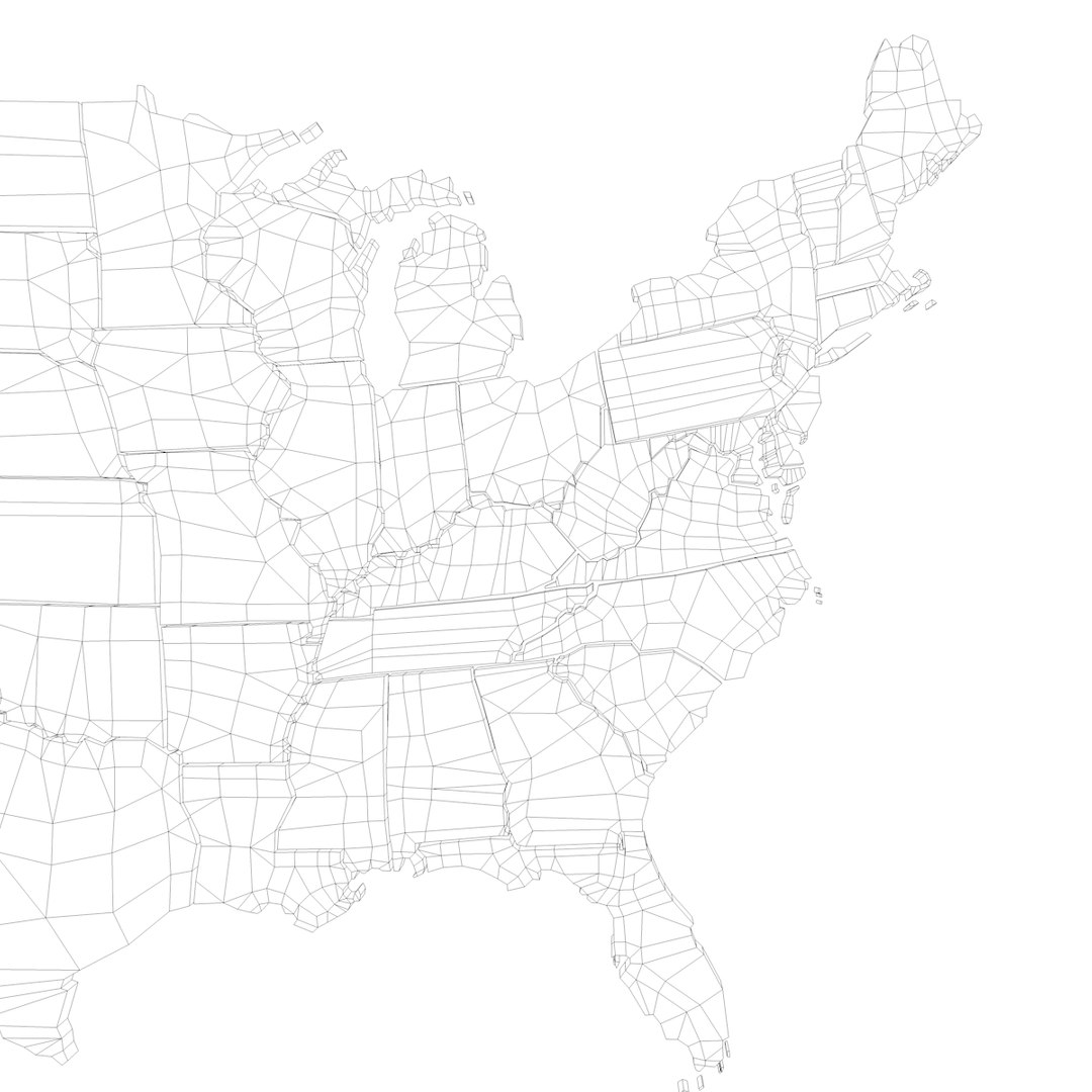 Maps Usa Election 3D Model - TurboSquid 1414721