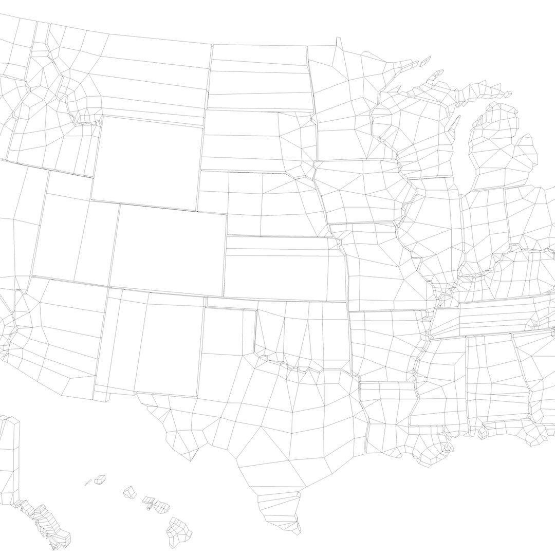 Maps Usa Election 3D Model - TurboSquid 1414721
