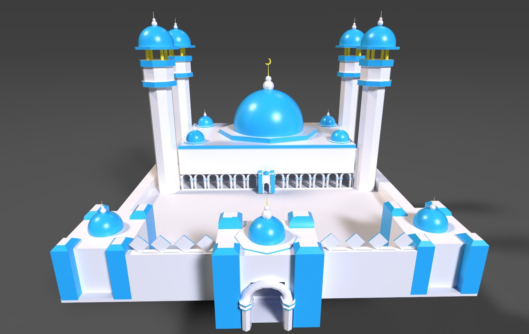 Islamic mosque 3D model - TurboSquid 1570230