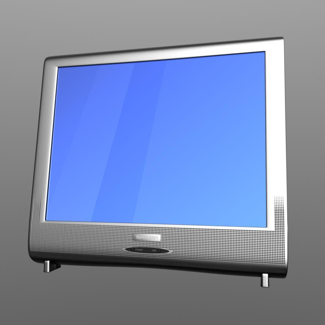 Tv Sharp Lcd 3d Max