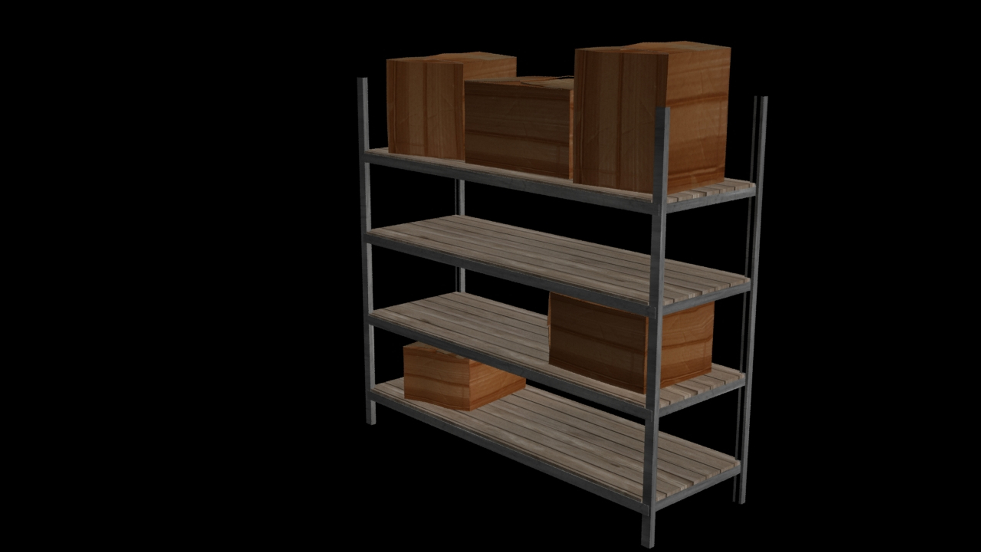 3dsmax metal cardboard boxes