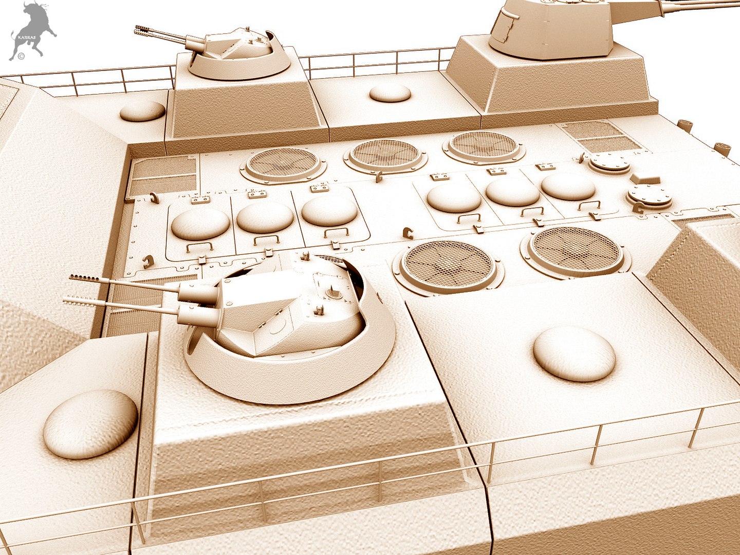 Landkreuzer P 1000 Ratte 3D - TurboSquid 1292369