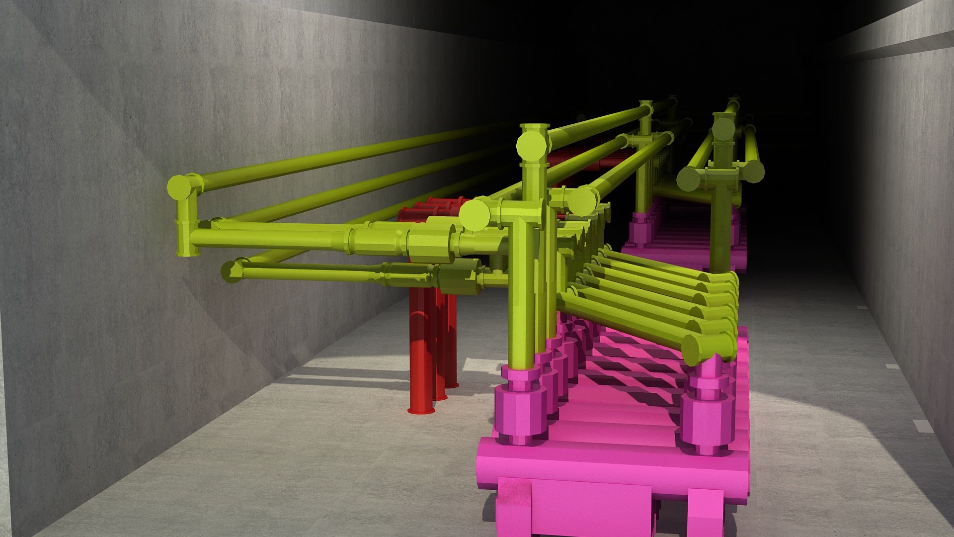 Structure Of Hydropower Station 3D Model - TurboSquid 2382232