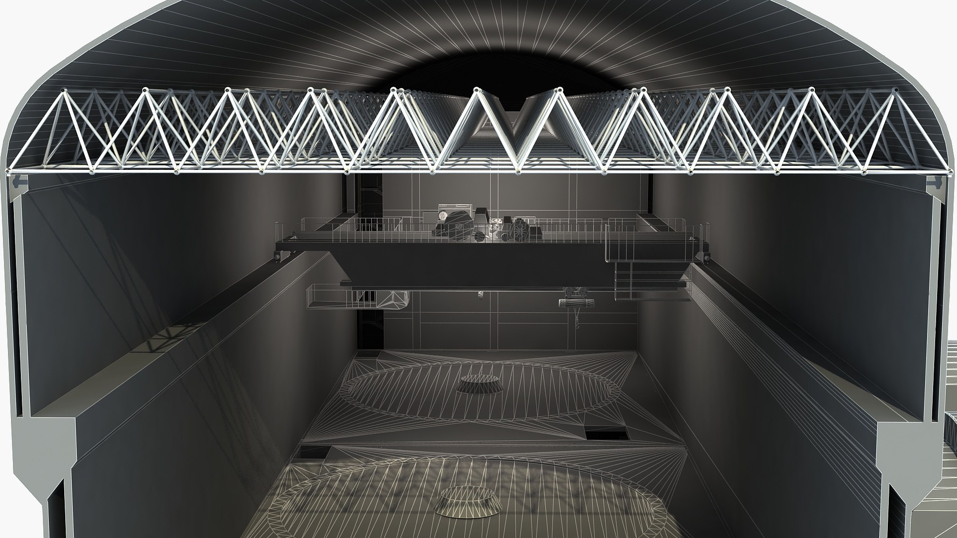 Structure Of Hydropower Station 3D Model - TurboSquid 2382232