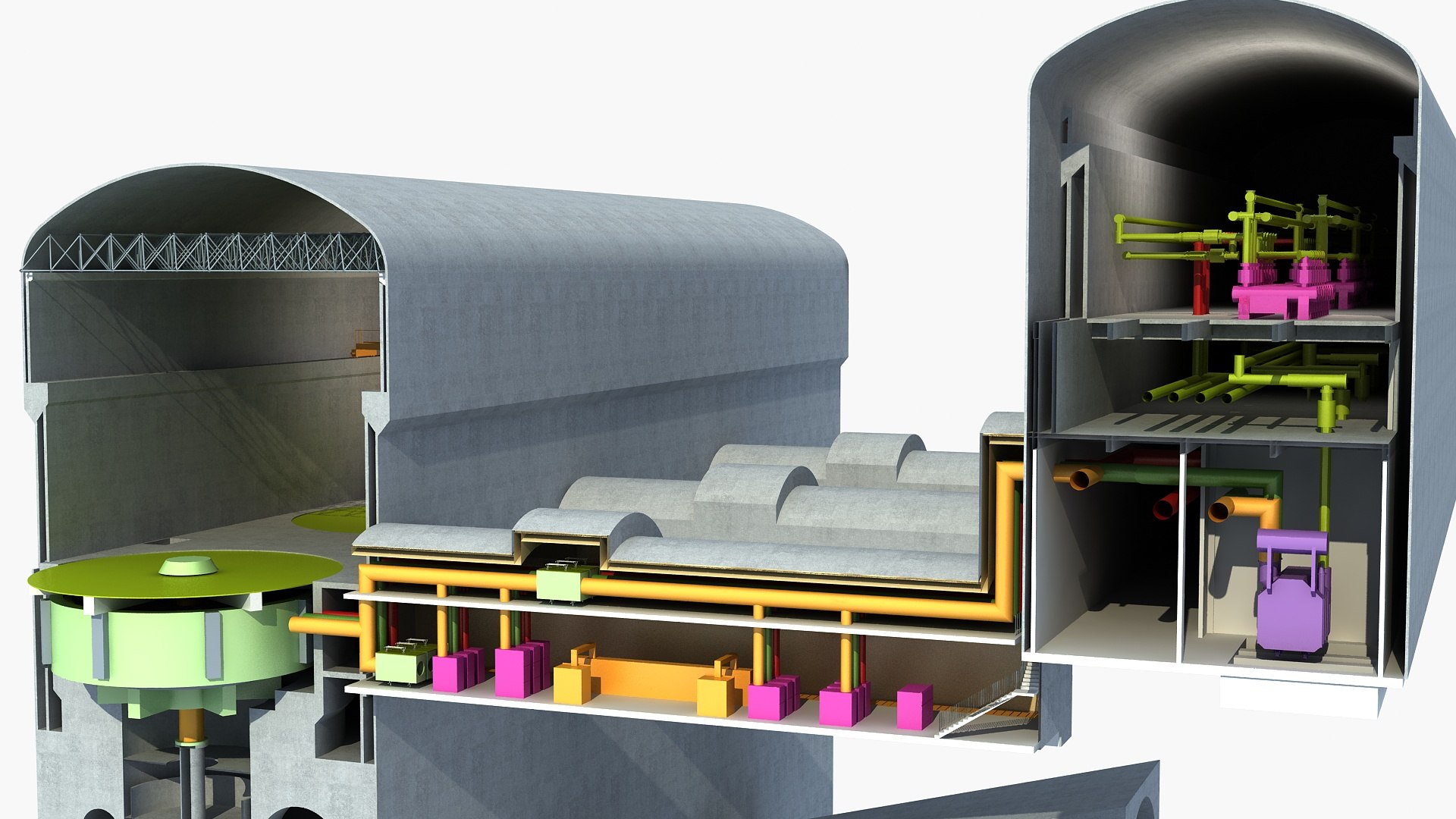 Structure Of Hydropower Station 3D Model - TurboSquid 2382232