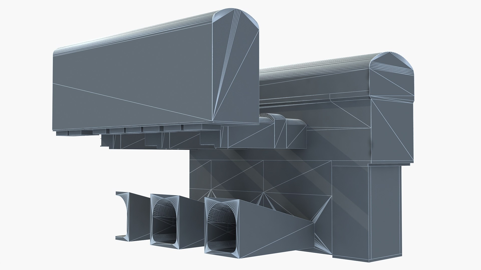 Structure Of Hydropower Station 3D Model - TurboSquid 2382232