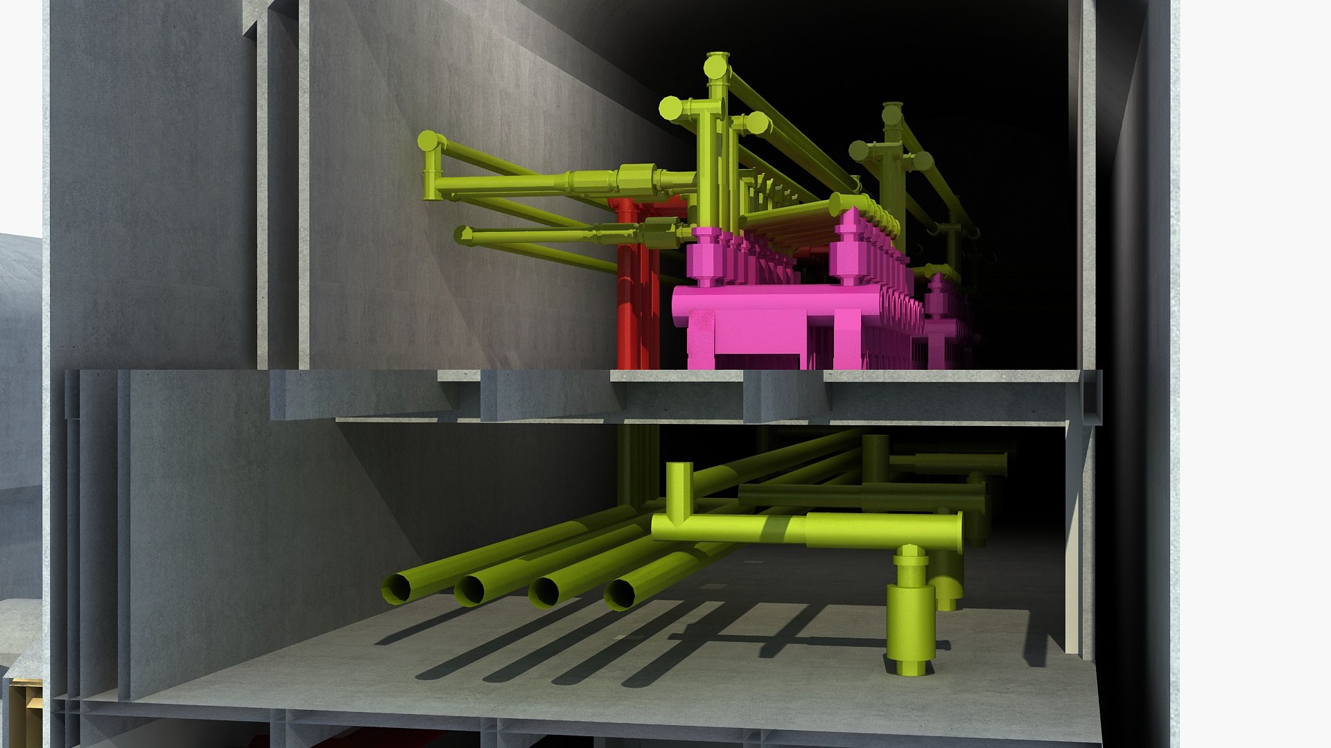 Structure Of Hydropower Station 3D Model - TurboSquid 2382232