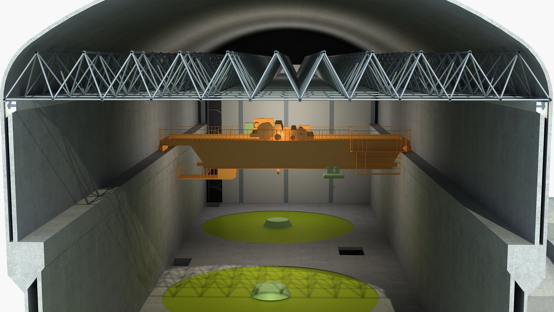 Structure Of Hydropower Station 3D Model - TurboSquid 2382232