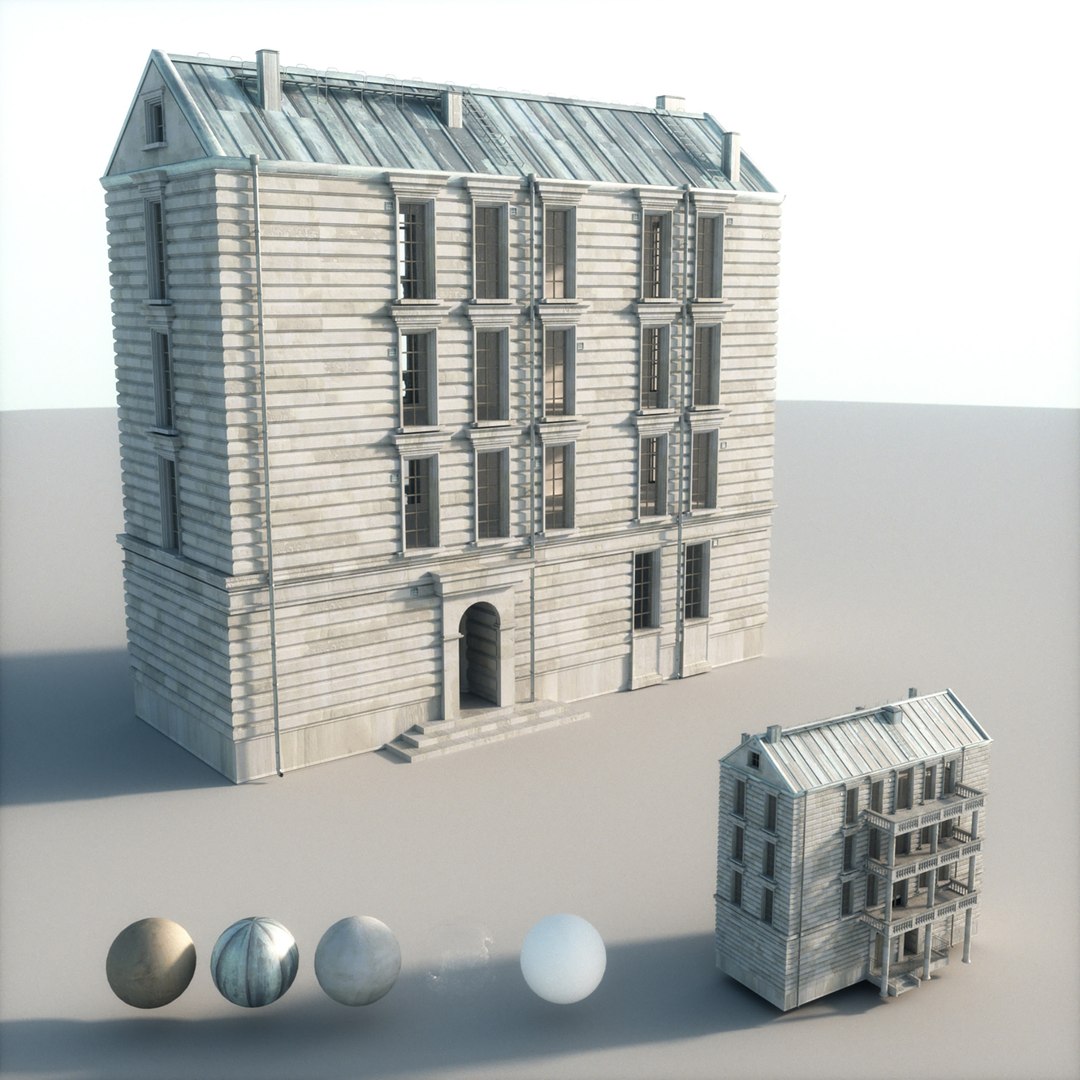 1700s Building C 3D - TurboSquid 1792381