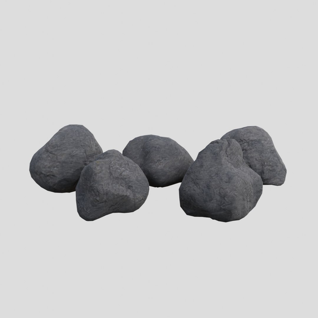 3D Low Poly Stones Pack 3D Model - TurboSquid 1956135