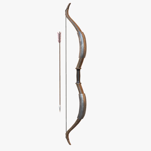 3d model longbow bow