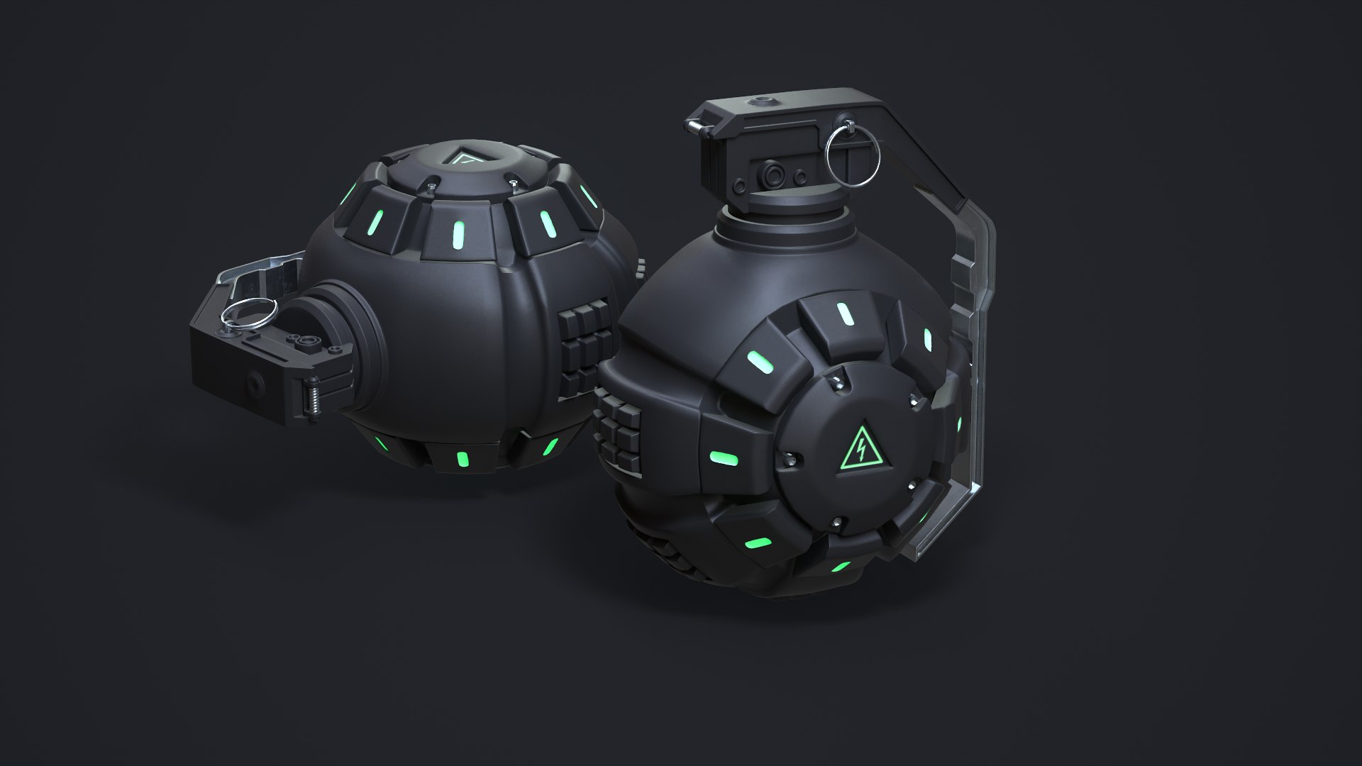 SCI-FI GRENADE 3D Model - TurboSquid 2340914