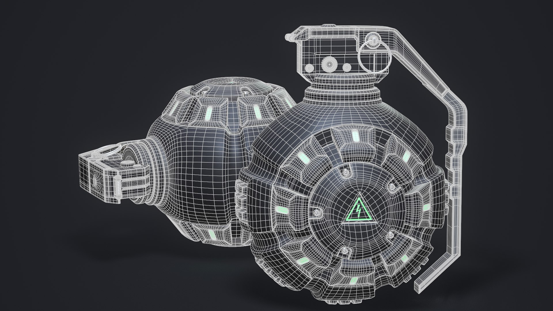 SCI-FI GRENADE 3D Model - TurboSquid 2340914