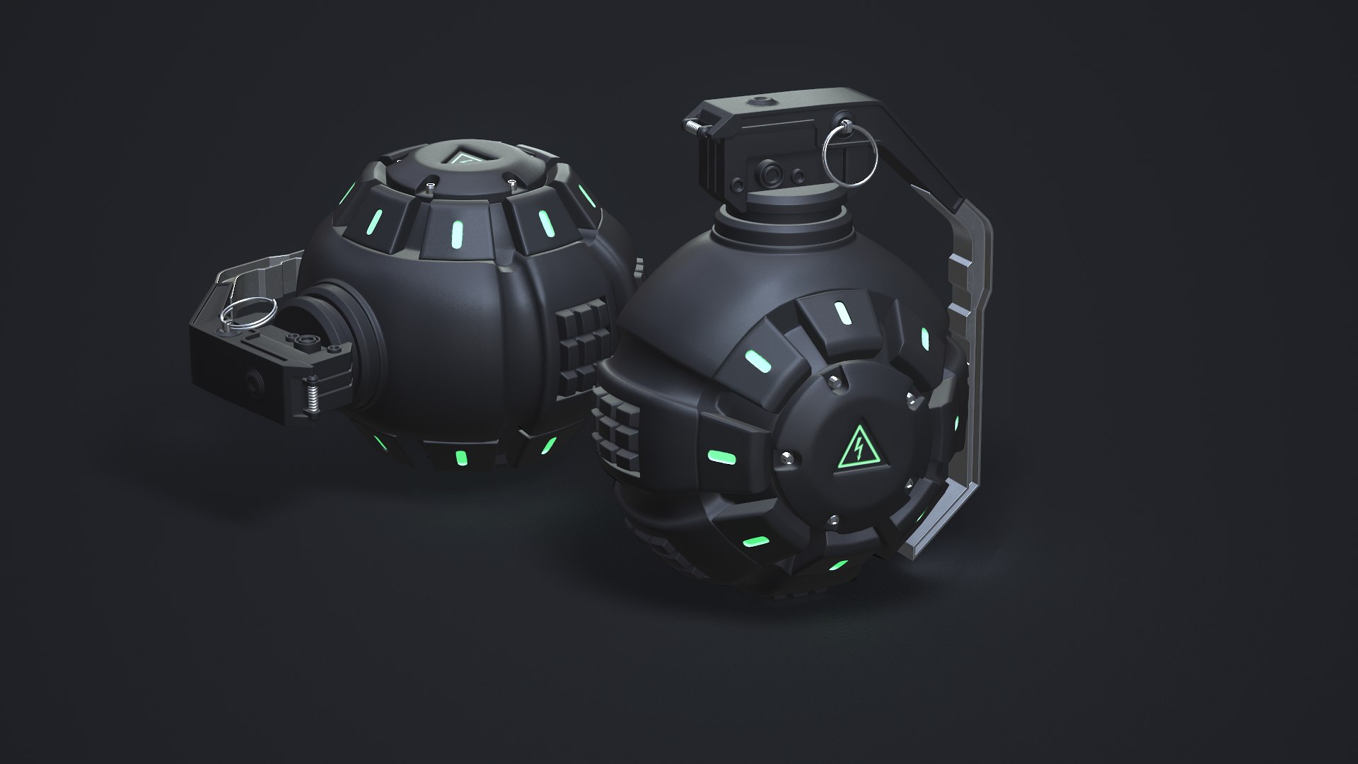 SCI-FI GRENADE 3D Model - TurboSquid 2340914