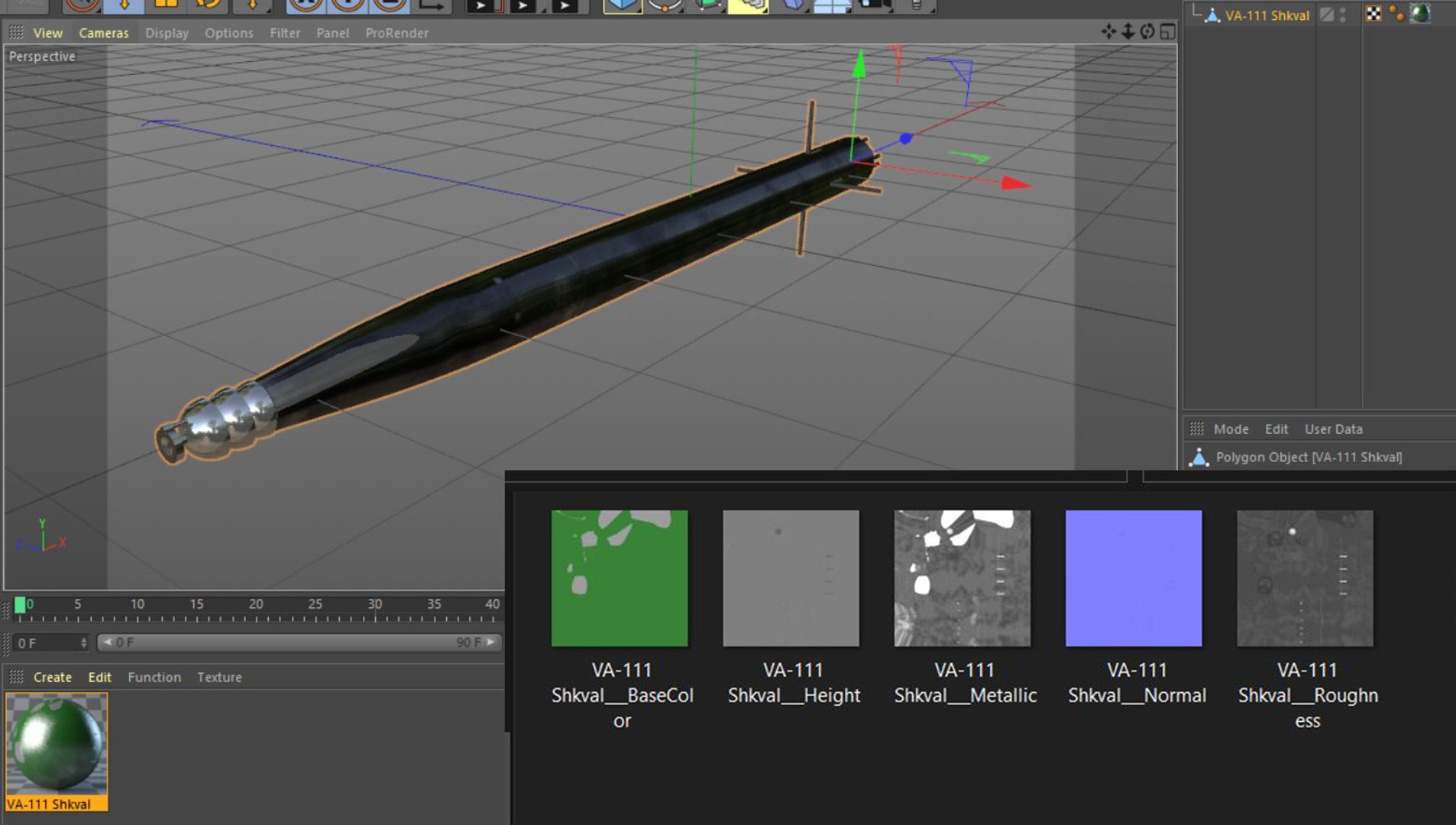 3D VA-111 Shkval Torpedo model - TurboSquid 2152888