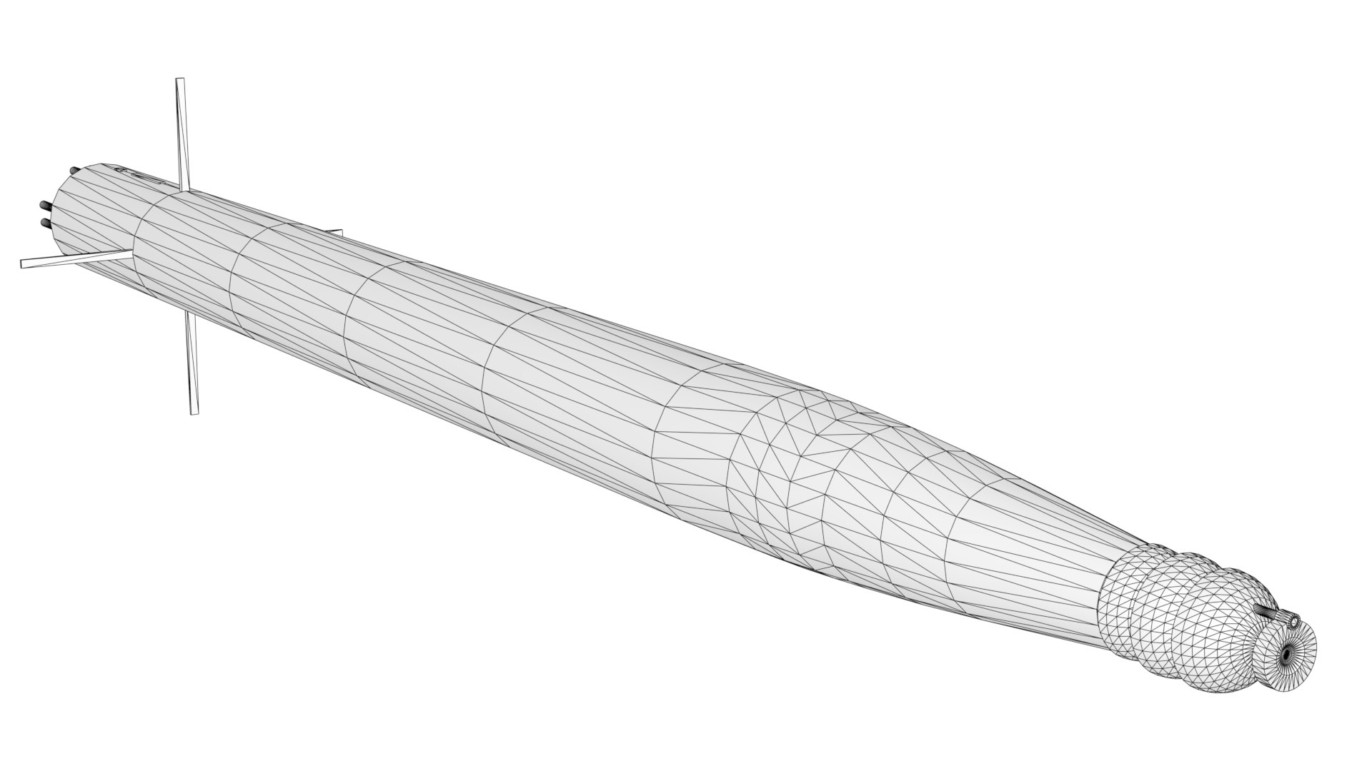 3D VA-111 Shkval Torpedo model - TurboSquid 2152888