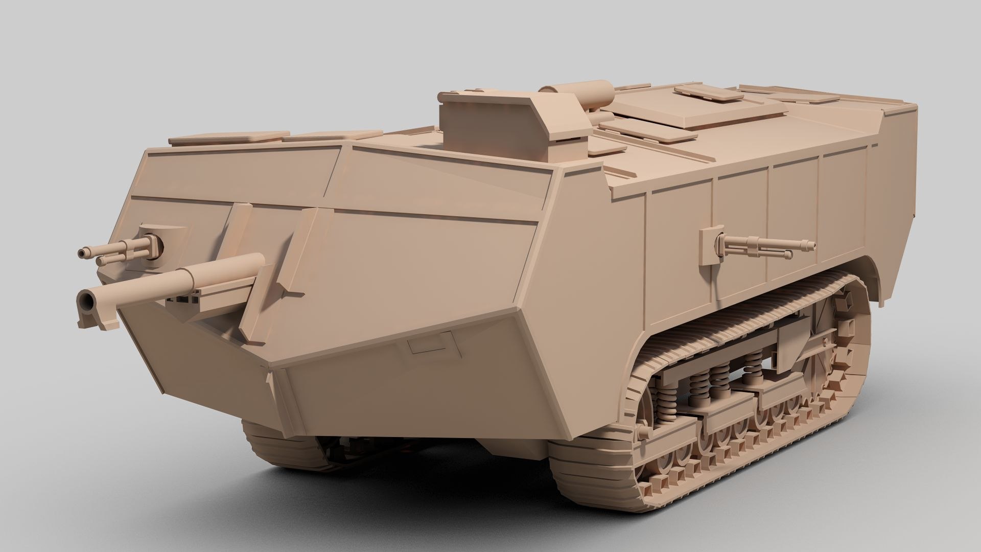 Saint Chamond Tank Model - TurboSquid 1942359