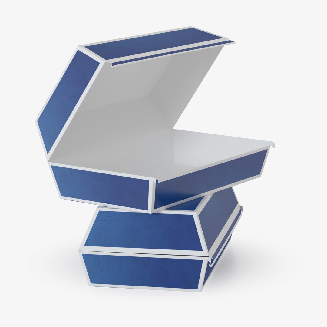 Burger Box Model - TurboSquid 1332504