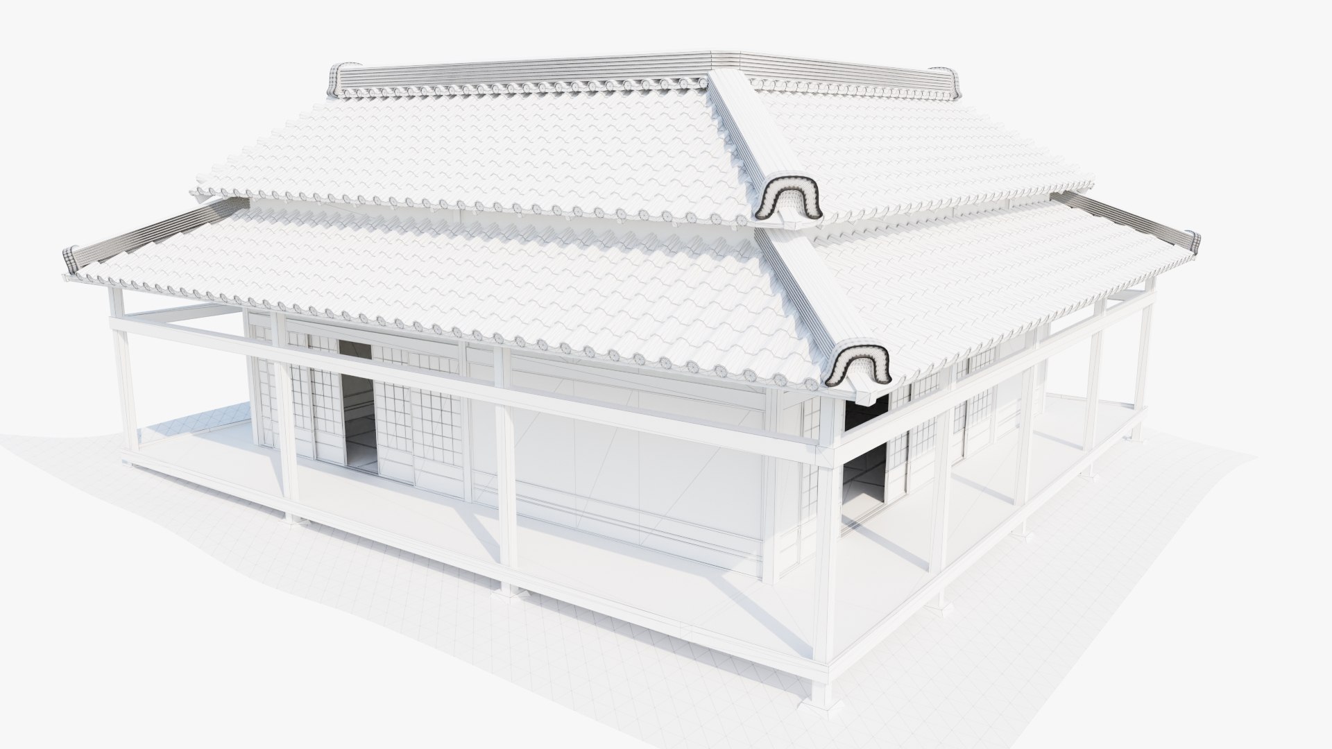 3D Model Traditional Japanese House - TurboSquid 1823842