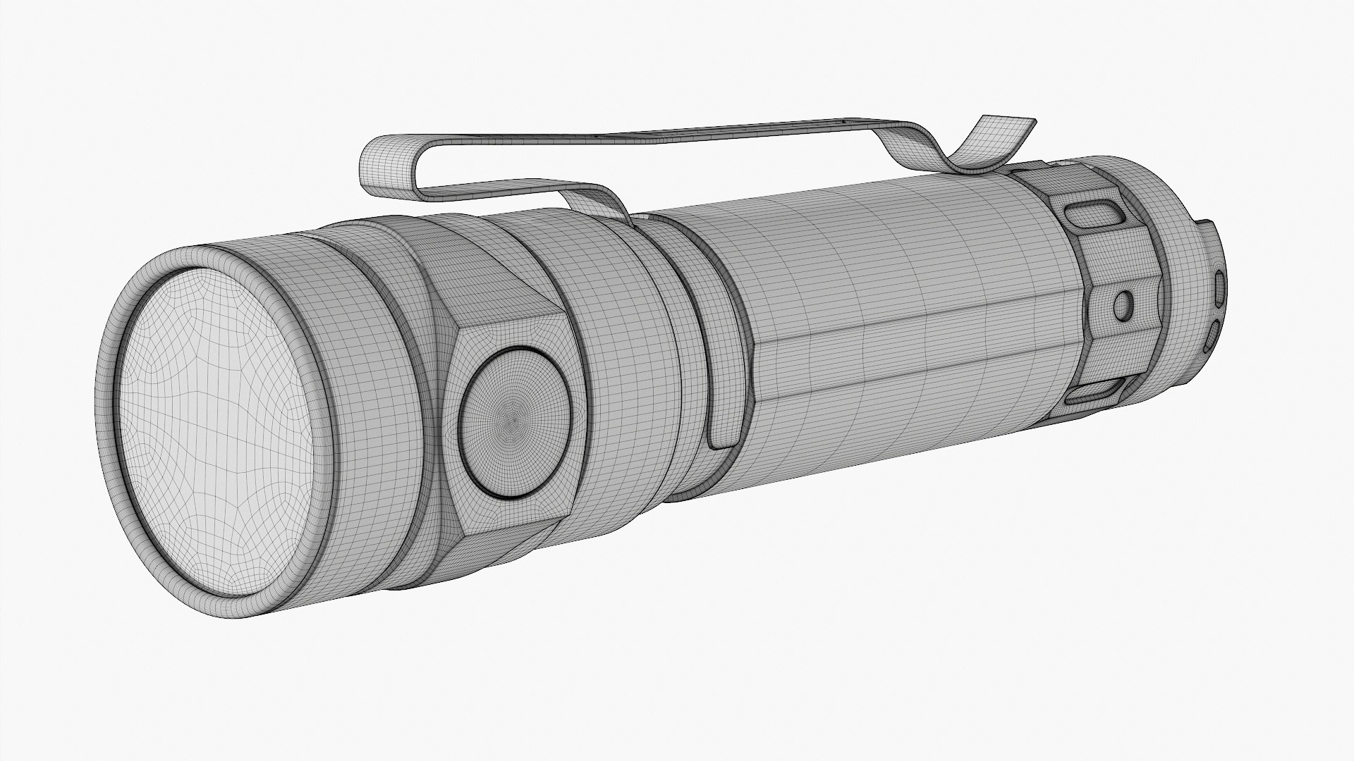 3D Hiking Flashlight - Middle Poly - Low Poly model - TurboSquid 1837132