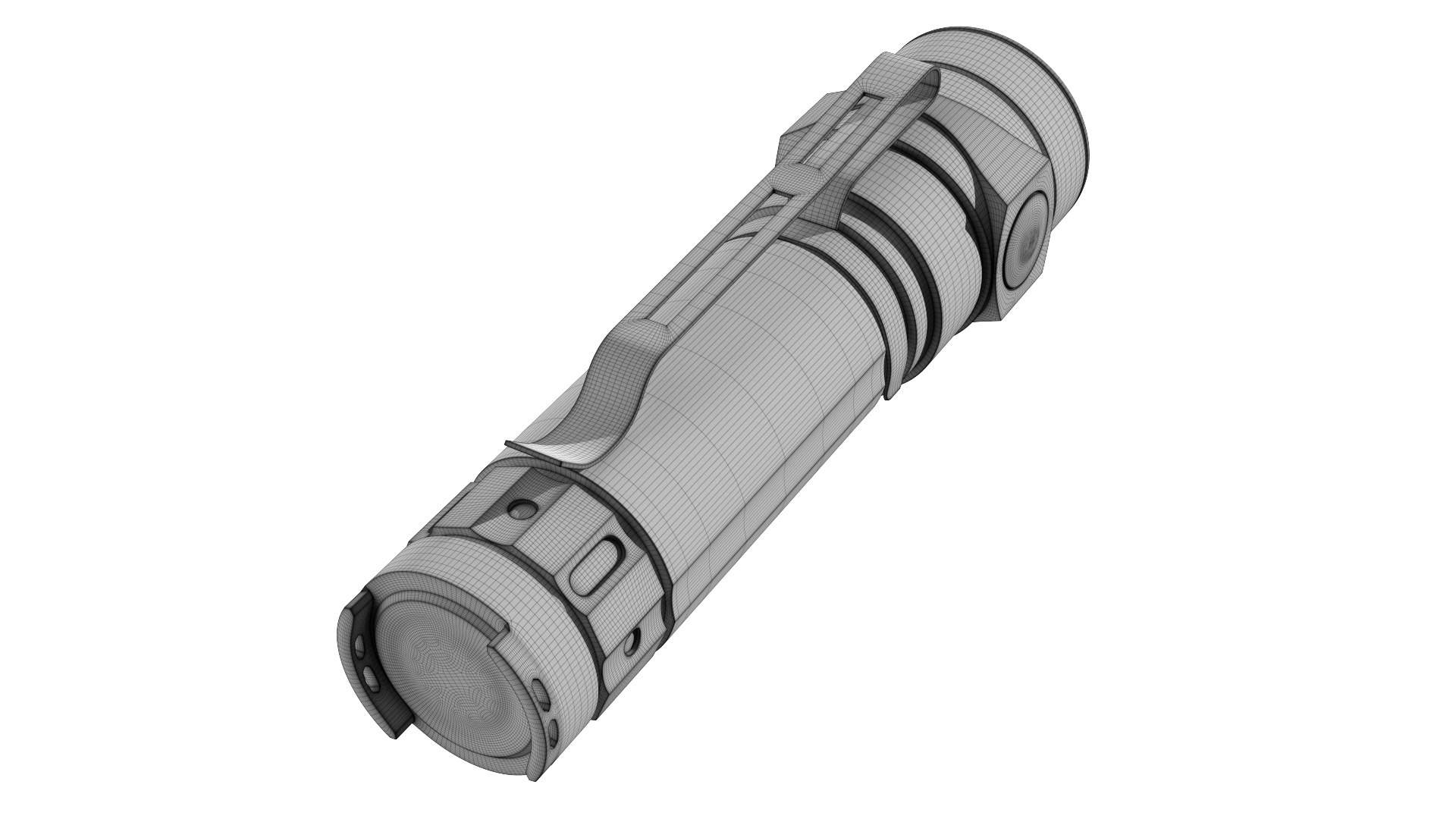 3D Hiking Flashlight - Middle Poly - Low Poly model - TurboSquid 1837132