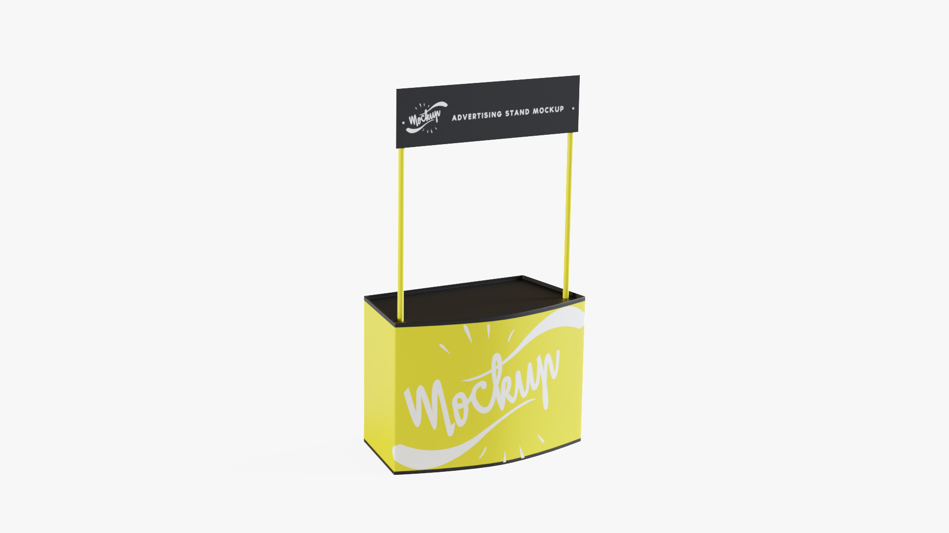 3D mockup advertising stand model - TurboSquid 1671550