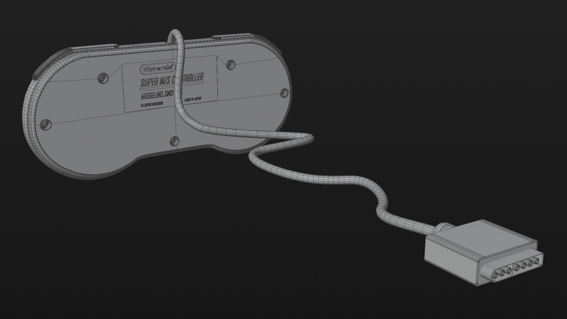 Snes Controller 3D Model - TurboSquid 1589410