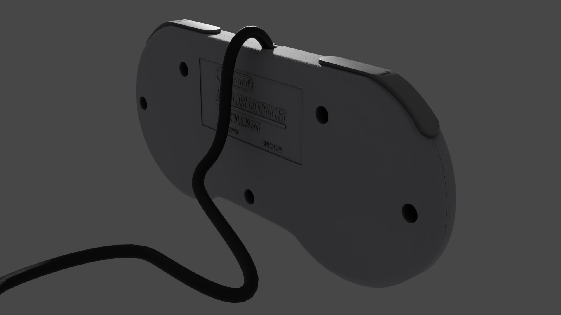 Snes Controller 3D Model - TurboSquid 1589410