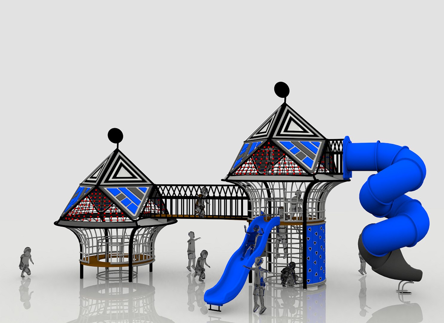 Hex-play Structure Playground 3D Model - TurboSquid 1152186