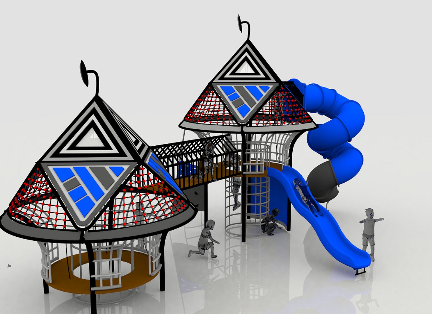 Hex-play Structure Playground 3D Model - TurboSquid 1152186