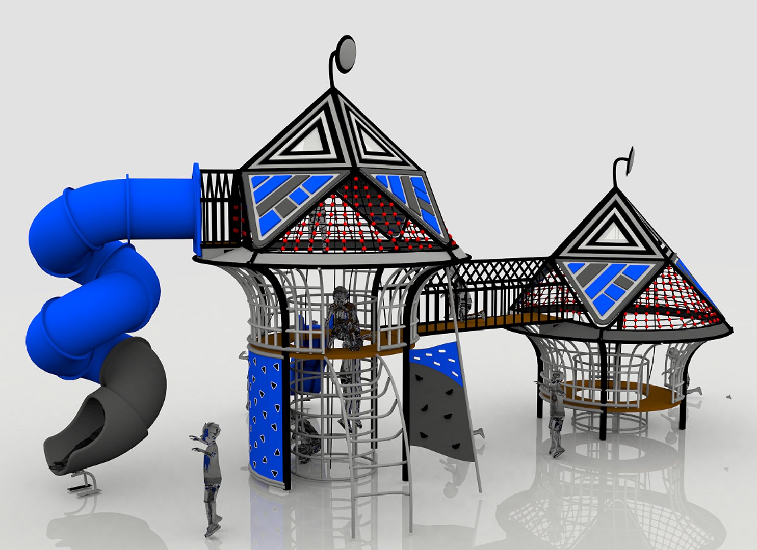 Hex-play Structure Playground 3D Model - TurboSquid 1152186