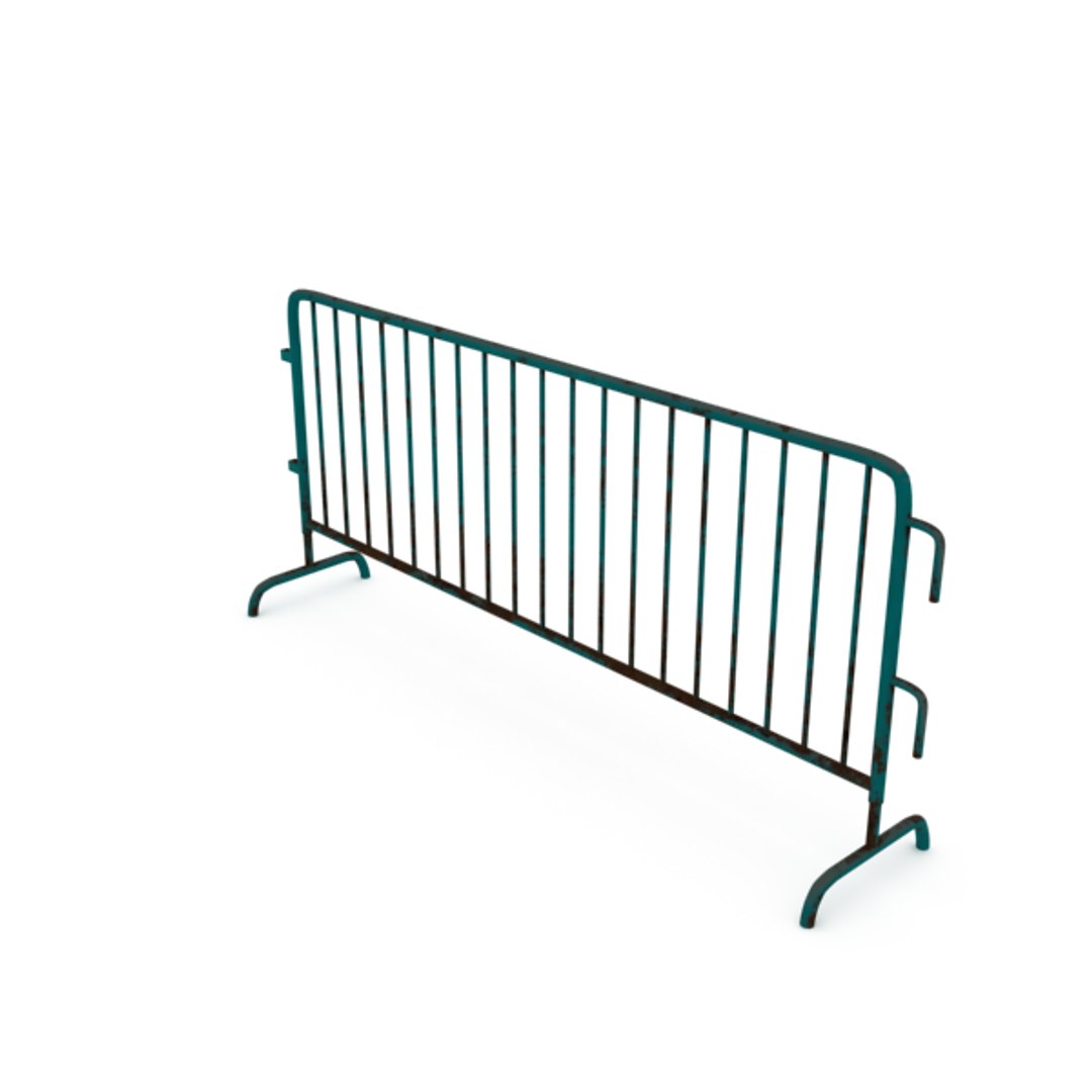 Police barrier model - TurboSquid 1234372