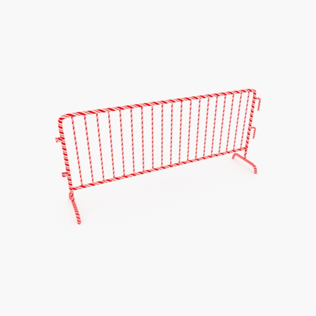 Police Barrier Model - TurboSquid 1234372