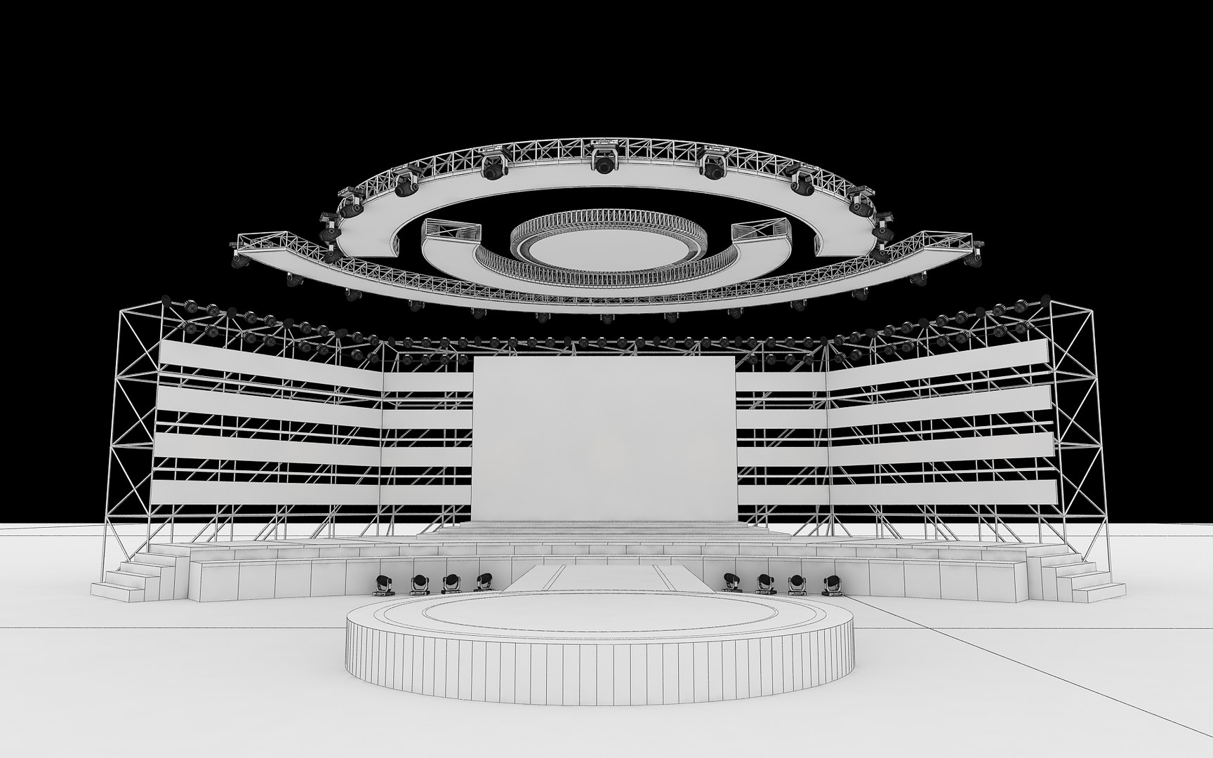 Virtual Event Stage 05 3D Model - TurboSquid 2192699