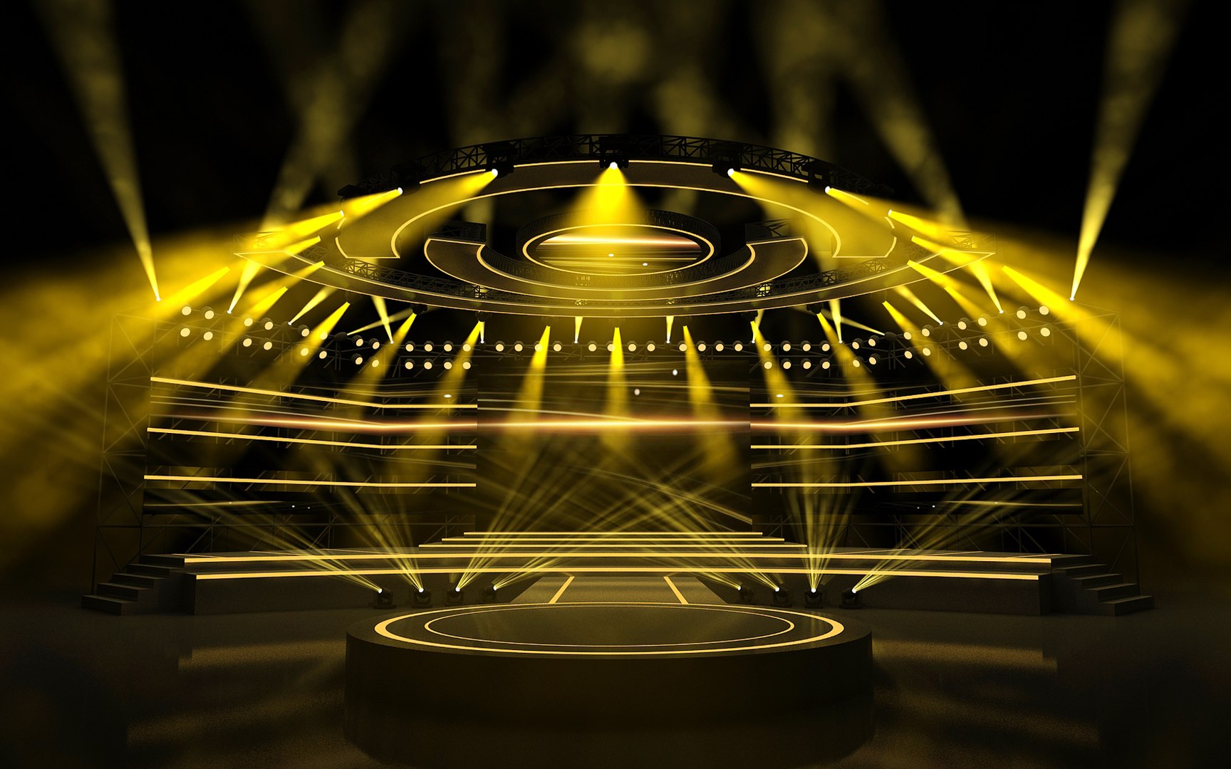 Virtual Event Stage 05 3D Model - TurboSquid 2192699