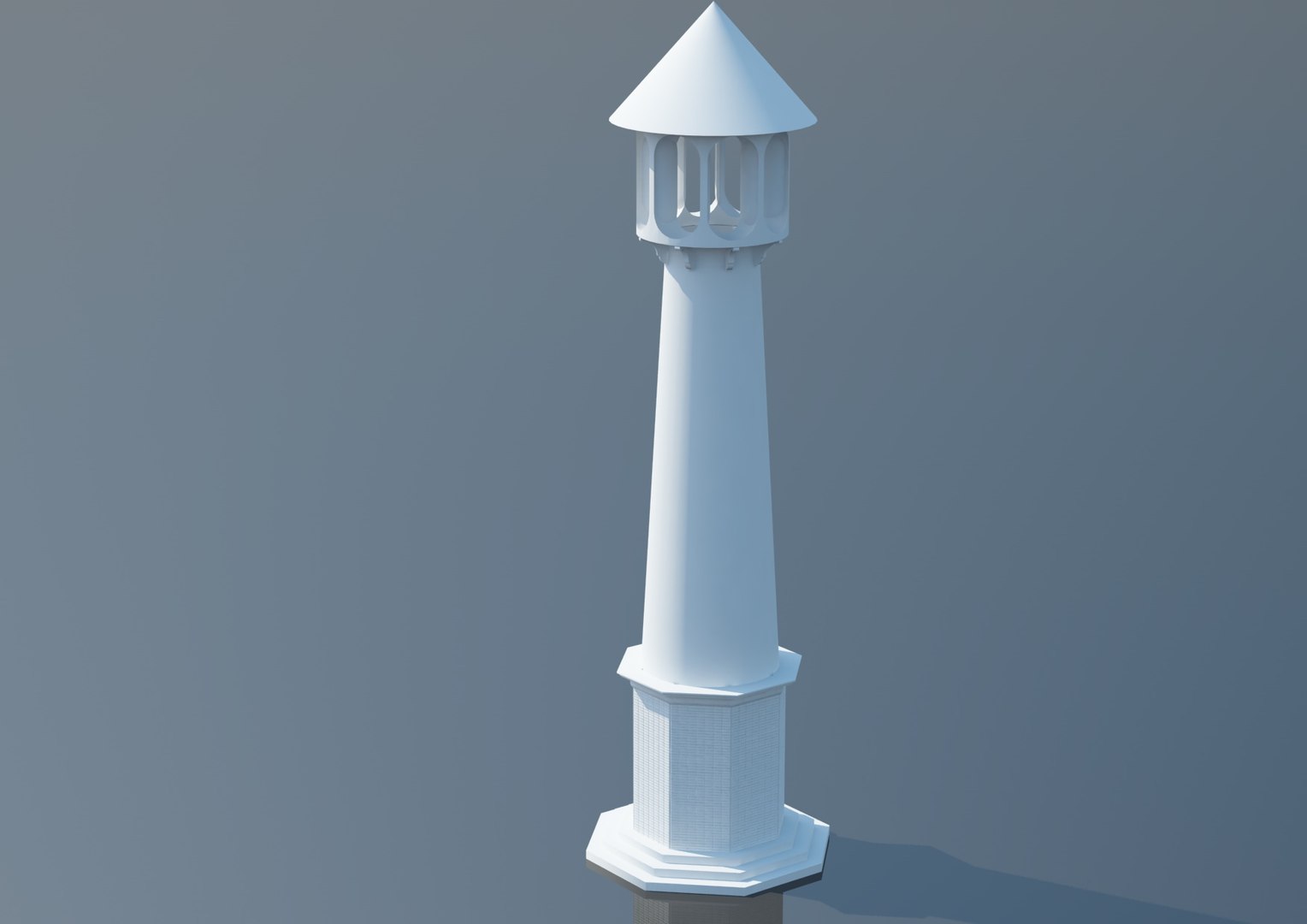 Simple Tower 3d Obj