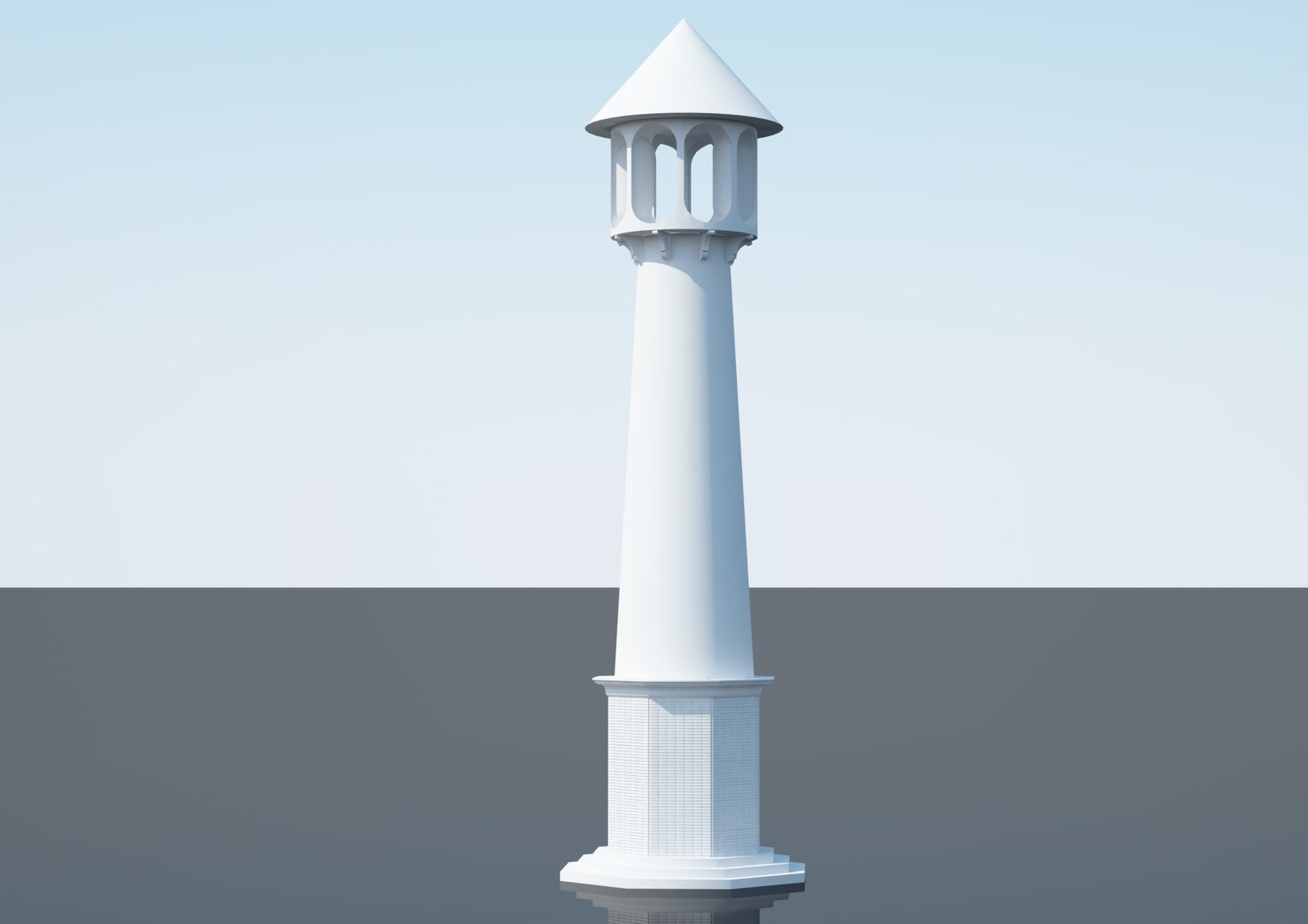 Simple Tower 3d Obj