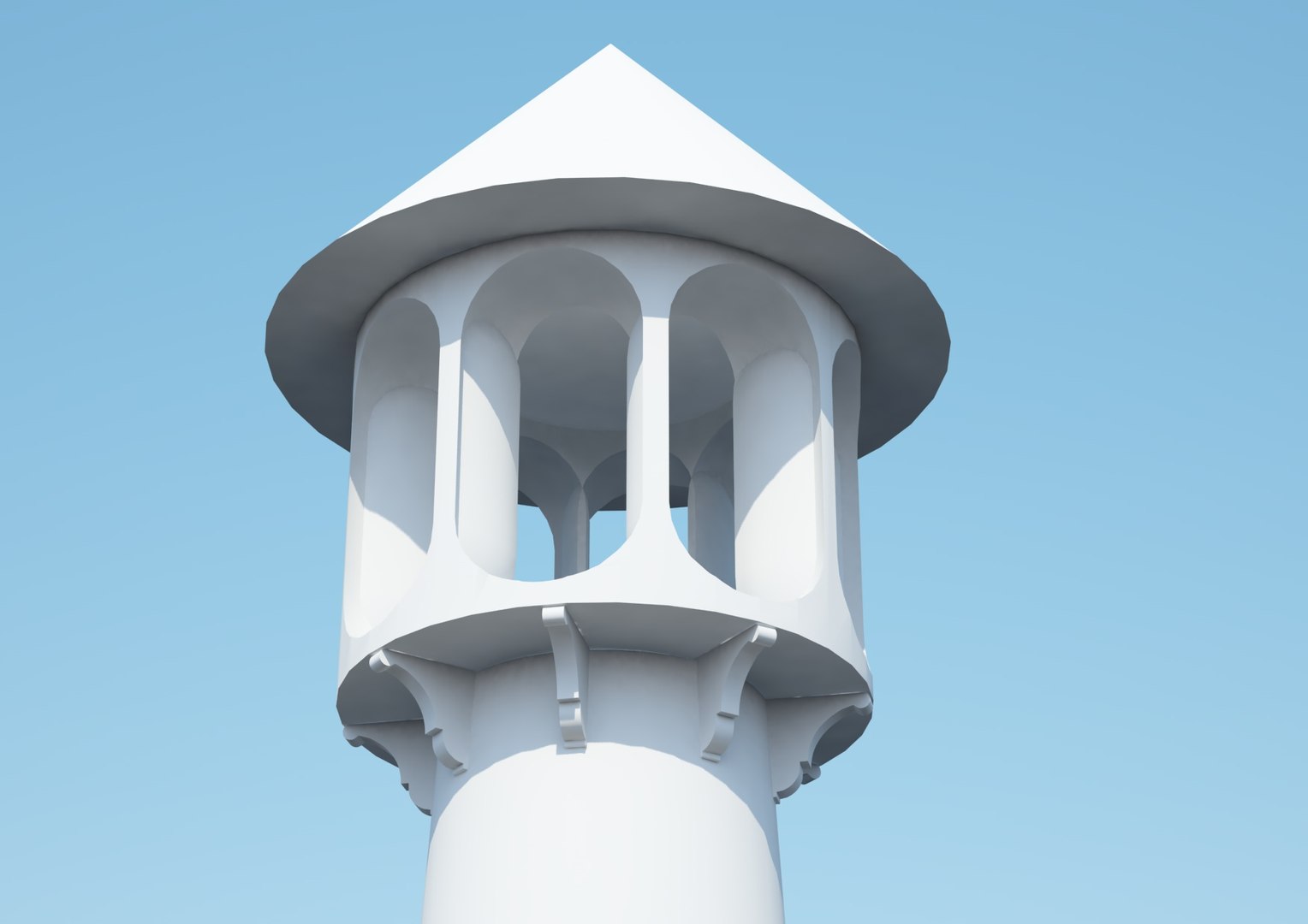 Simple Tower 3d Obj