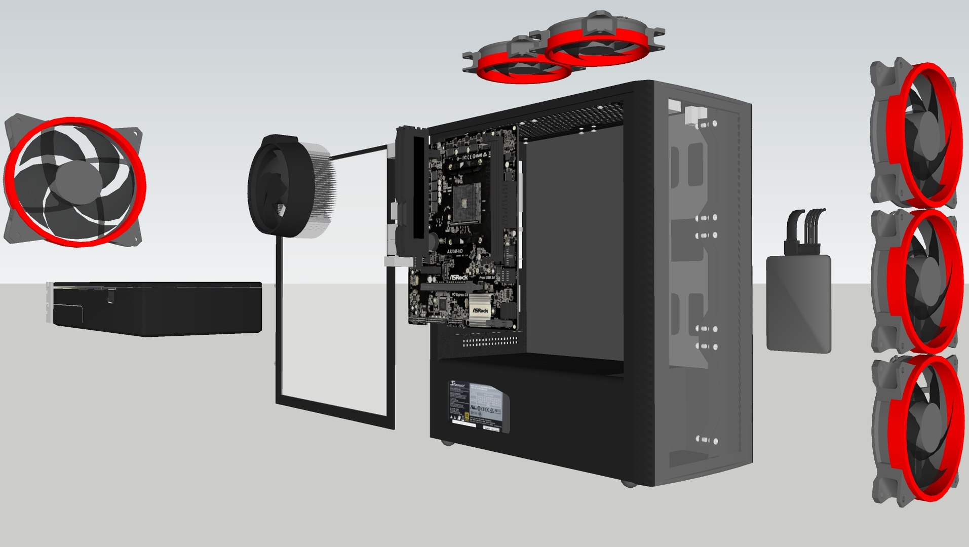 Gaming PC 3D model - TurboSquid 1811513